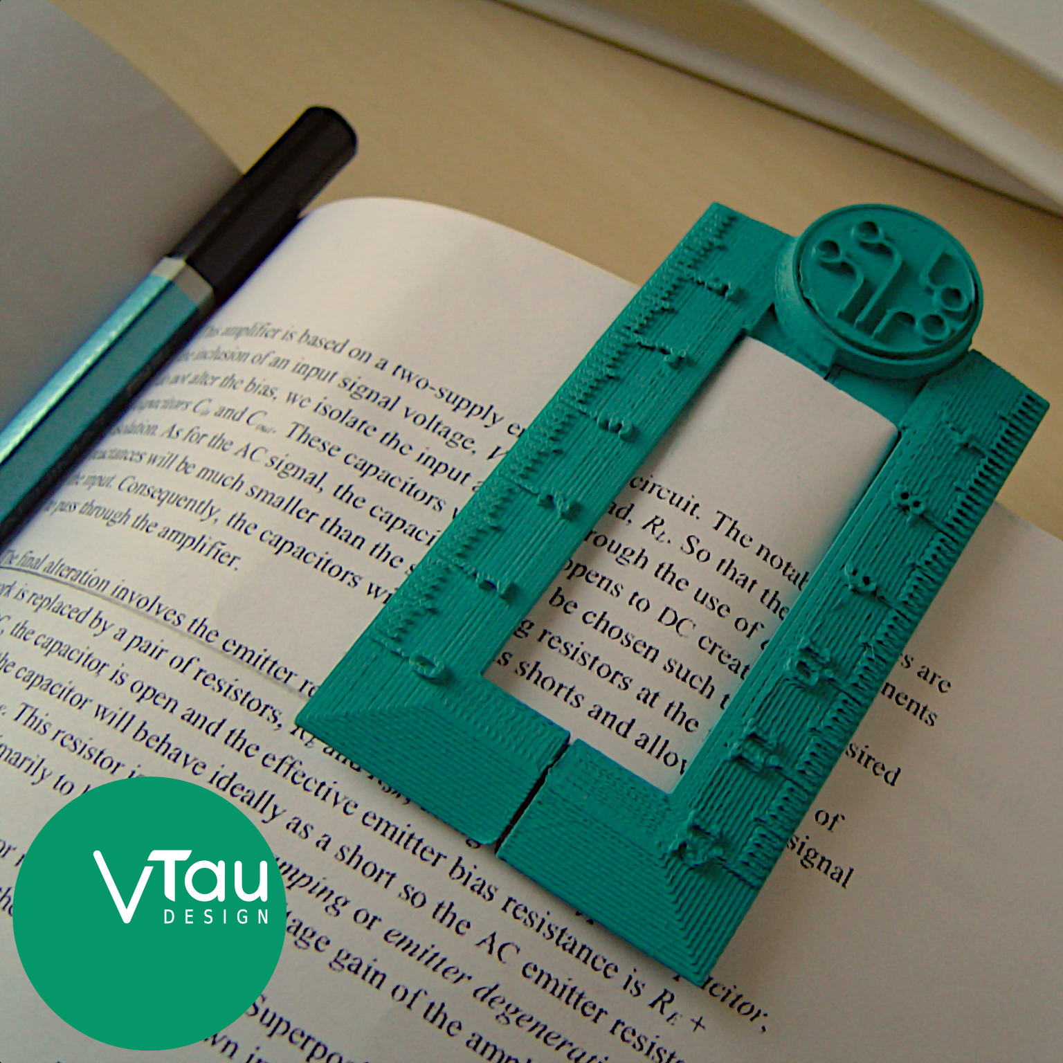 STL file Bookmark Ruler Print in Place with Circuit Icon | Easy to ...