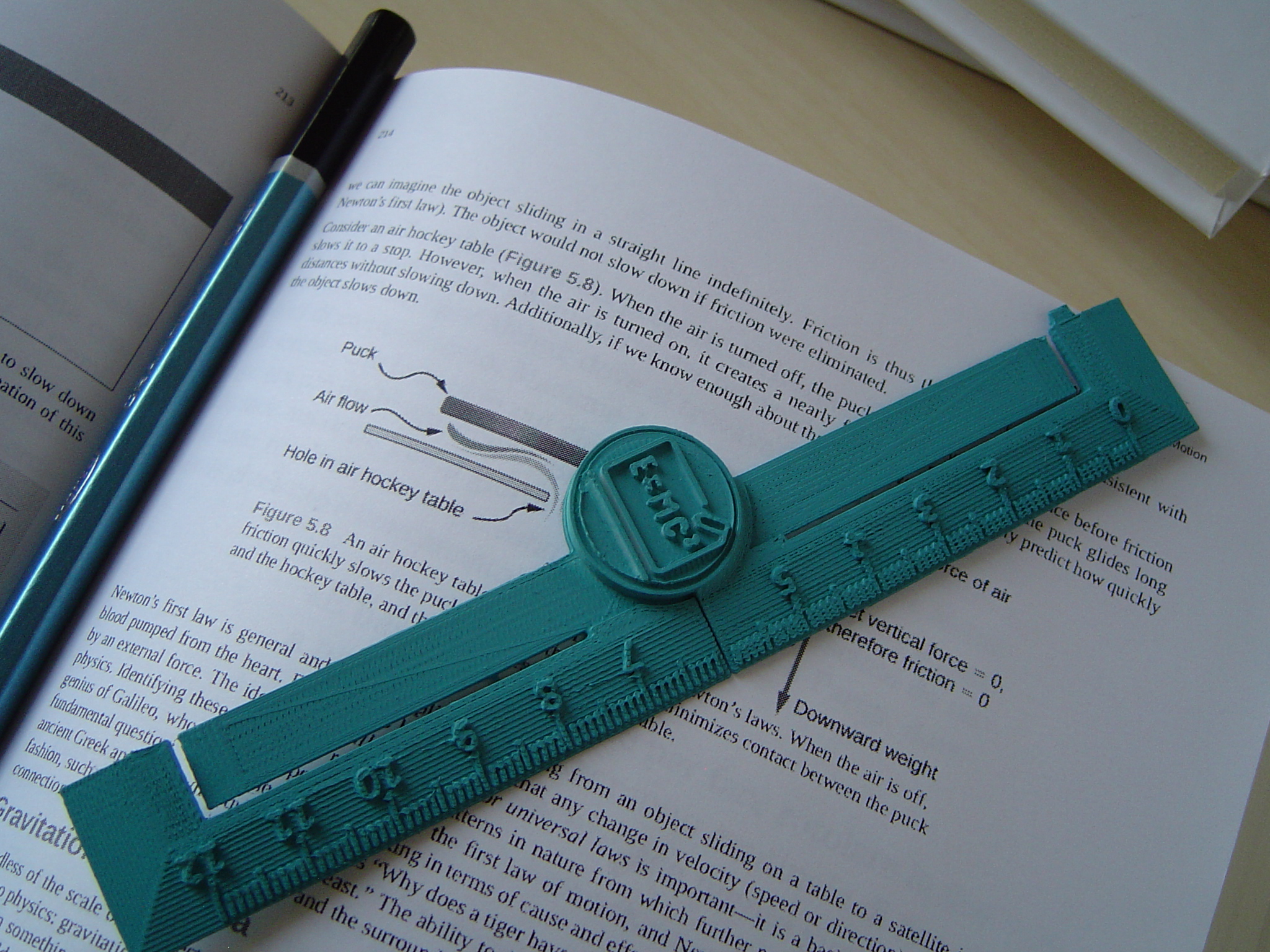 STL file Bookmark Ruler Print in Place with Formula Icon | Easy to ...