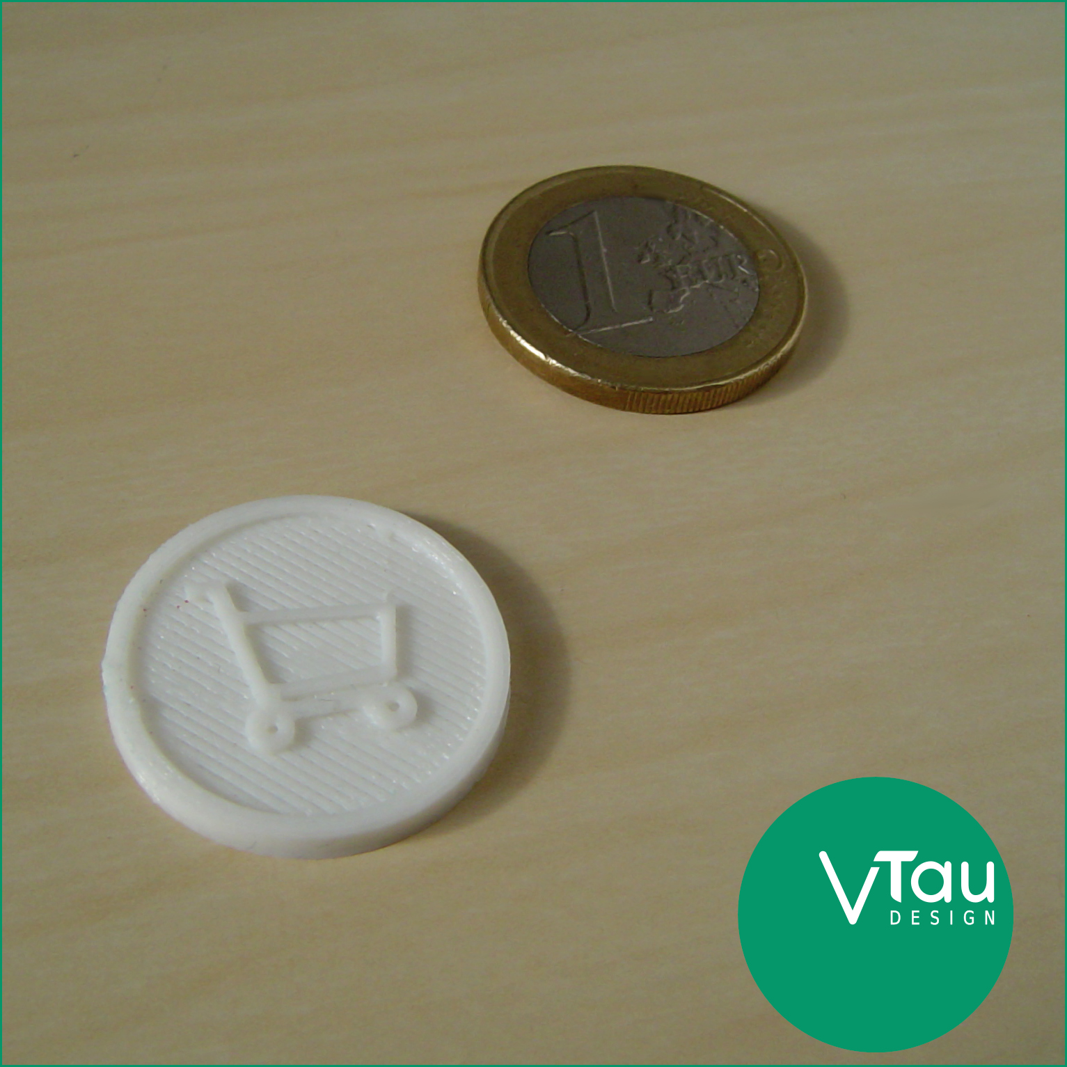 Free STL file Shopping Cart Euro Coin | Vtau Design・Object to download ...