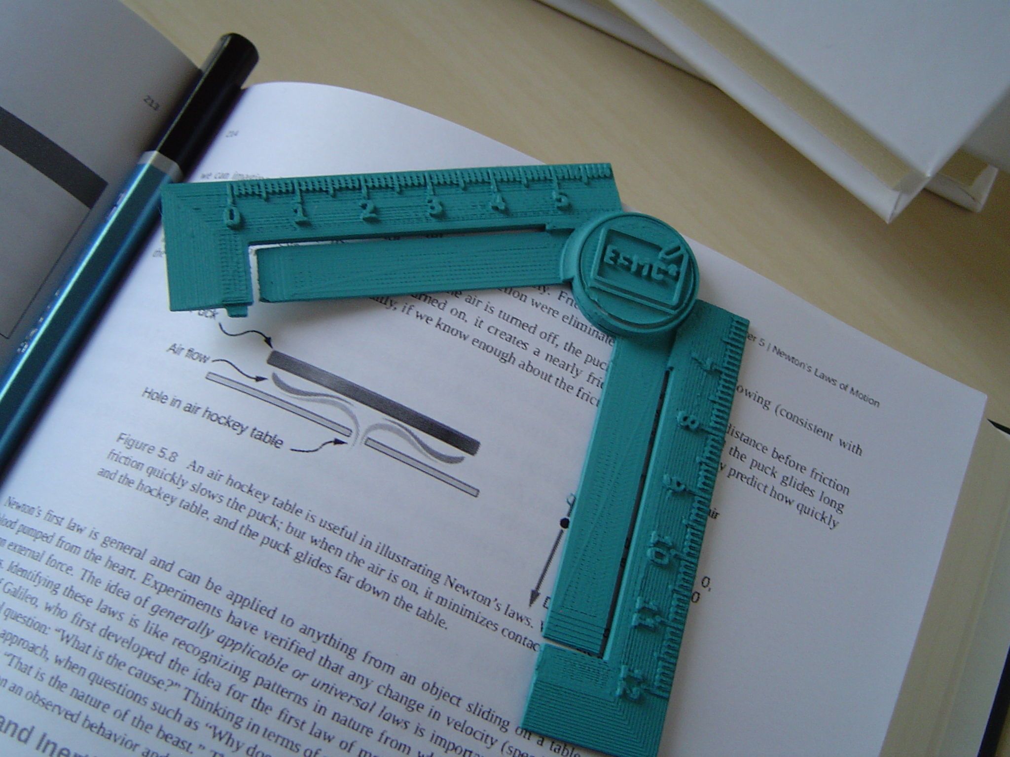 STL file Bookmark Ruler Print in Place with Formula Icon | Easy to ...