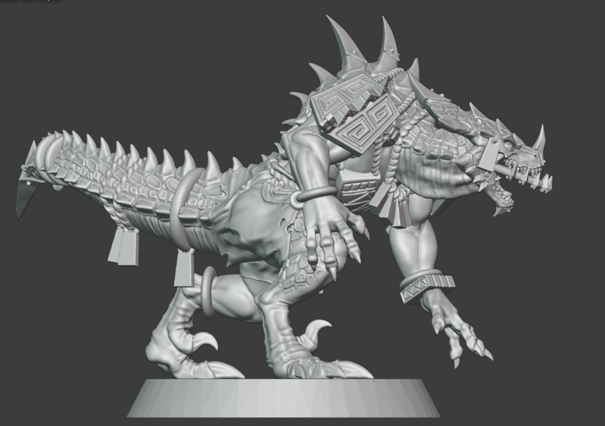 STL file FANTASY FOOTBALL LIZARD BLOCKER 🏈・3D printing model to ...