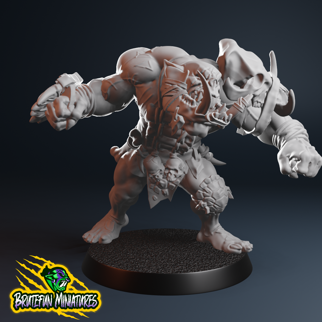 STL file FANTASY FOOTBALL SAVAGE ORC BRUTE BLOCKER 01 🏈・3D printable ...