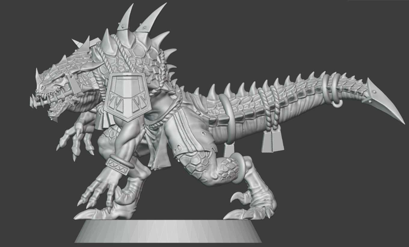 STL file FANTASY FOOTBALL LIZARD BLOCKER 🏈・3D printing model to ...