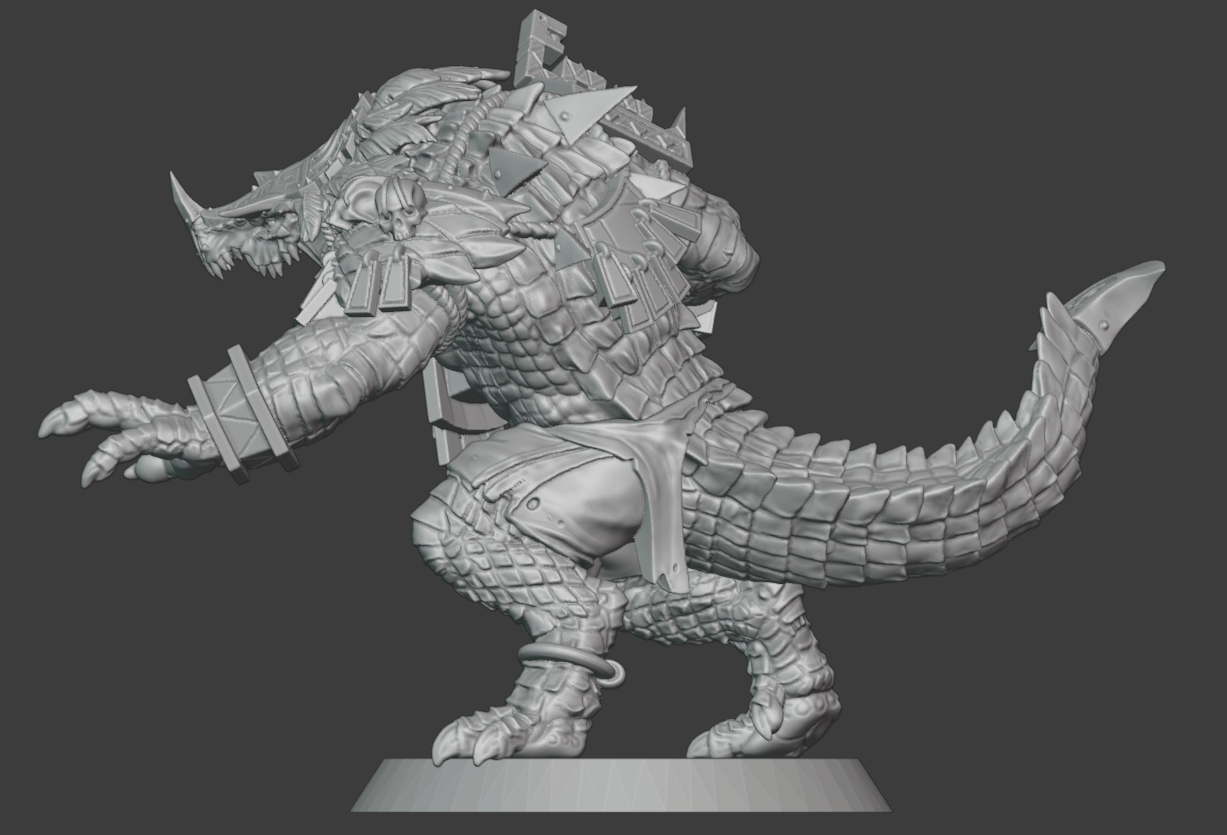 STL file FANTASY FOOTBALL BIG LIZARD PLAYER 🏈・3D print design to ...