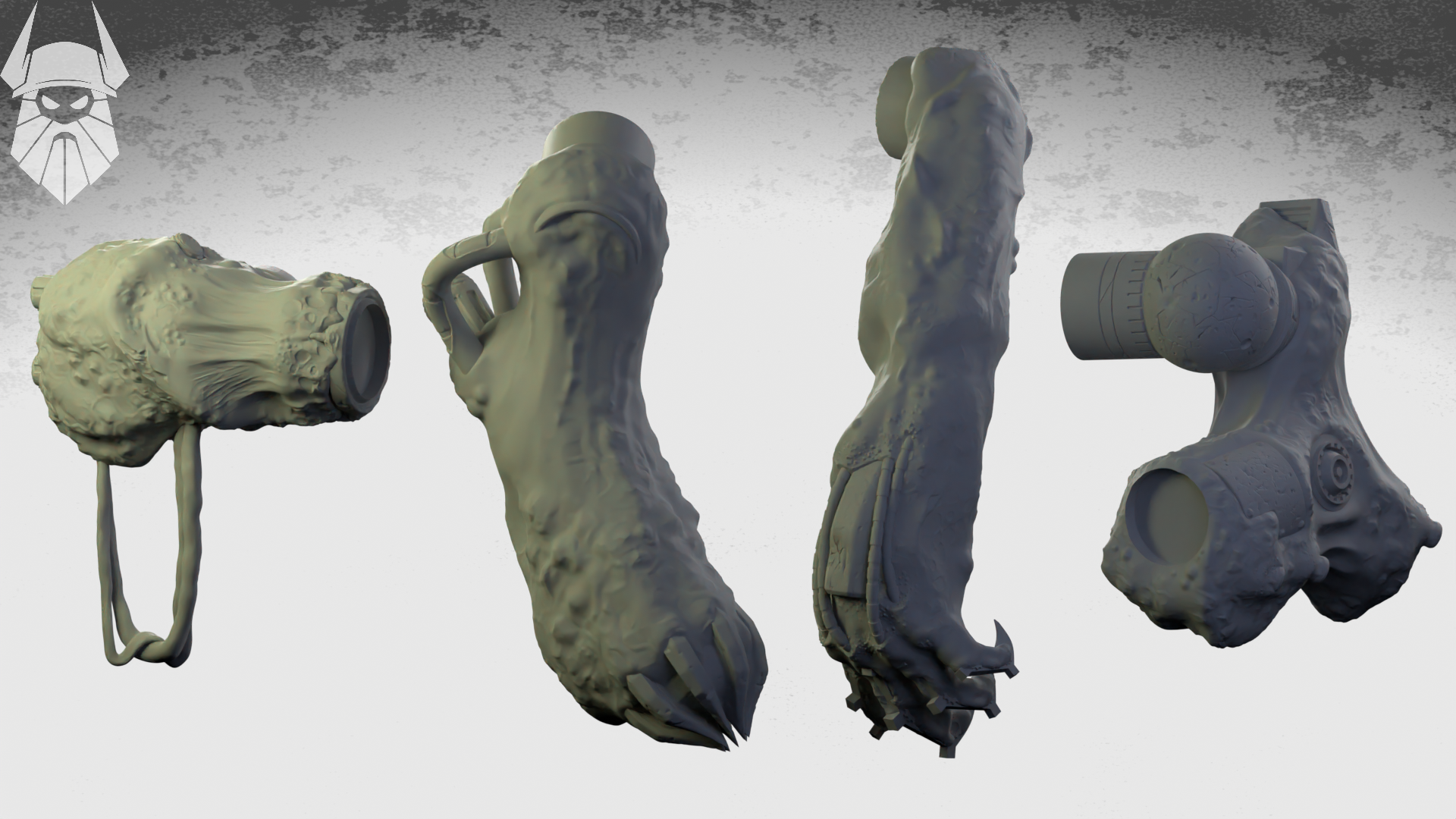OBJ file 'Lost Pattern' Light Combat Walker 🤖・3D printable model to ...