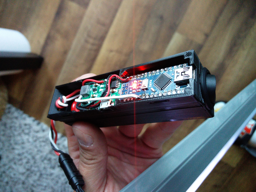 STL file FPV Flag - Arduino LED Module powered by 18650 battery fits ...