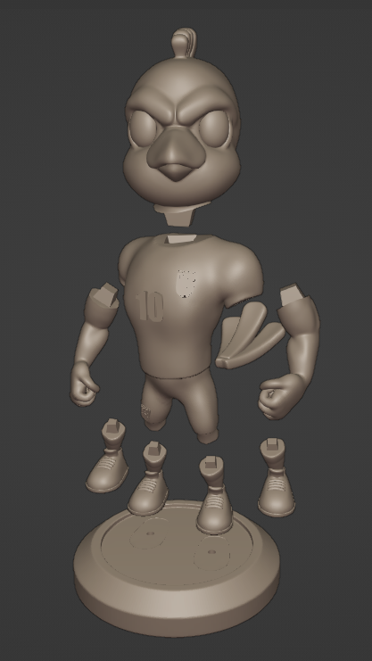 STL file Canarinho Bravo - Angry Canary 3D print model・3D printable ...