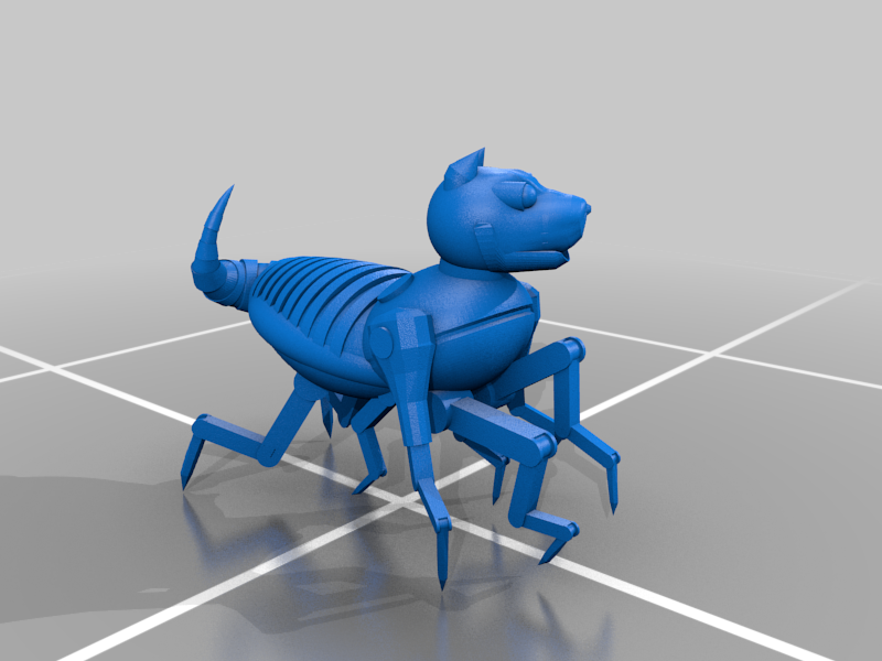 Fichier 3D gratuit Skitterwidget - robot chien cafard miniature・Plan à ...