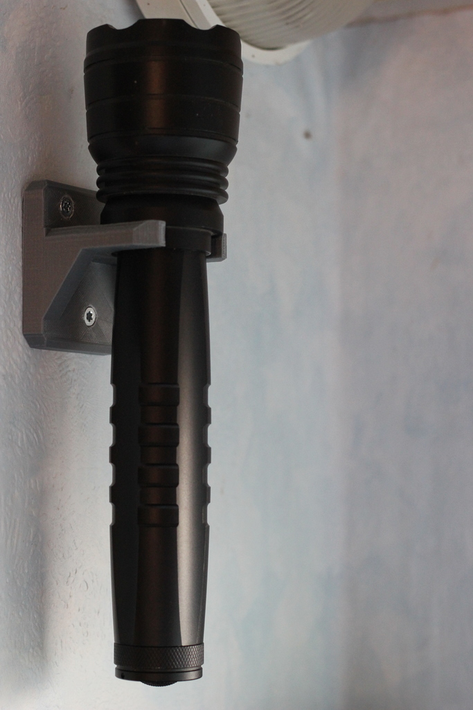 Free 3D file Simple wall Flashlight holder・3D printable model to ...