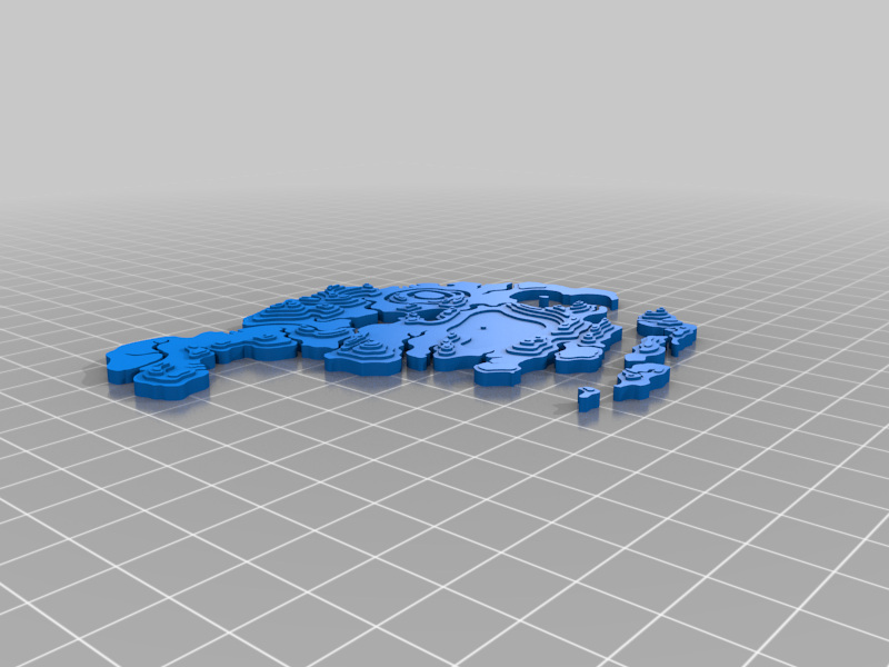 Free 3D file Avatar: The Last Airbender Topographic Map 🗺️・3D printing ...