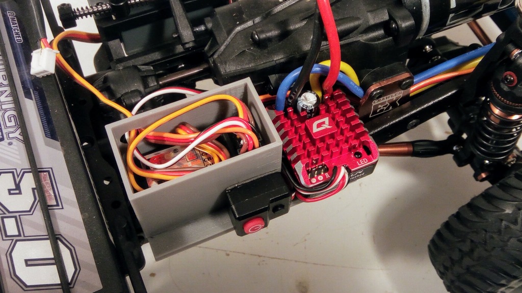 Free 3D file 3Racing Ex Real Receiver/ESC mount and box・3D print design ...