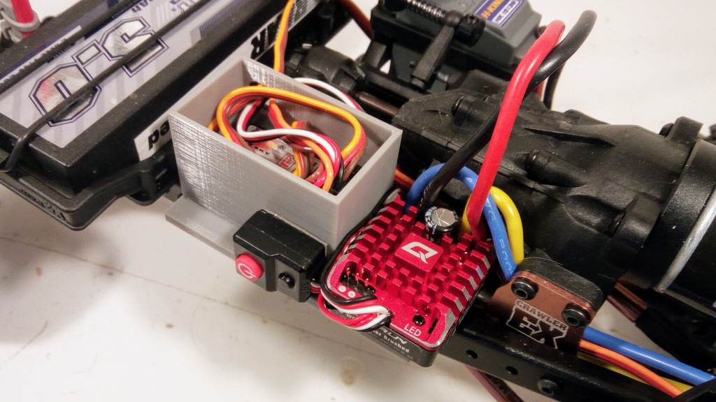 Free 3D file 3Racing Ex Real Receiver/ESC mount and box・3D print design ...