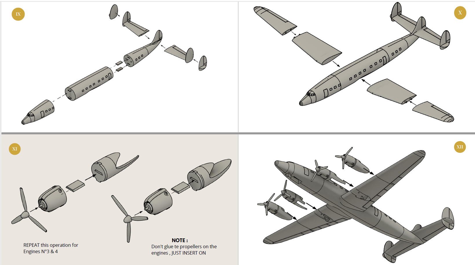 3D file Lockheed L1049 Super Constellation ️・3D printable design to ...