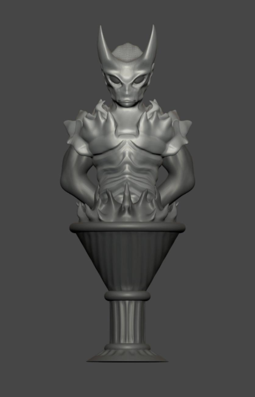 Free STL file demon art fire cup・3D printing template to download・Cults