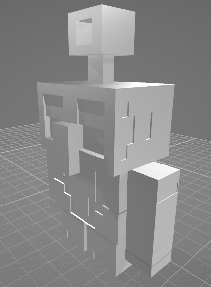 STL file Copper golem minecraft・Template to download and 3D print・Cults