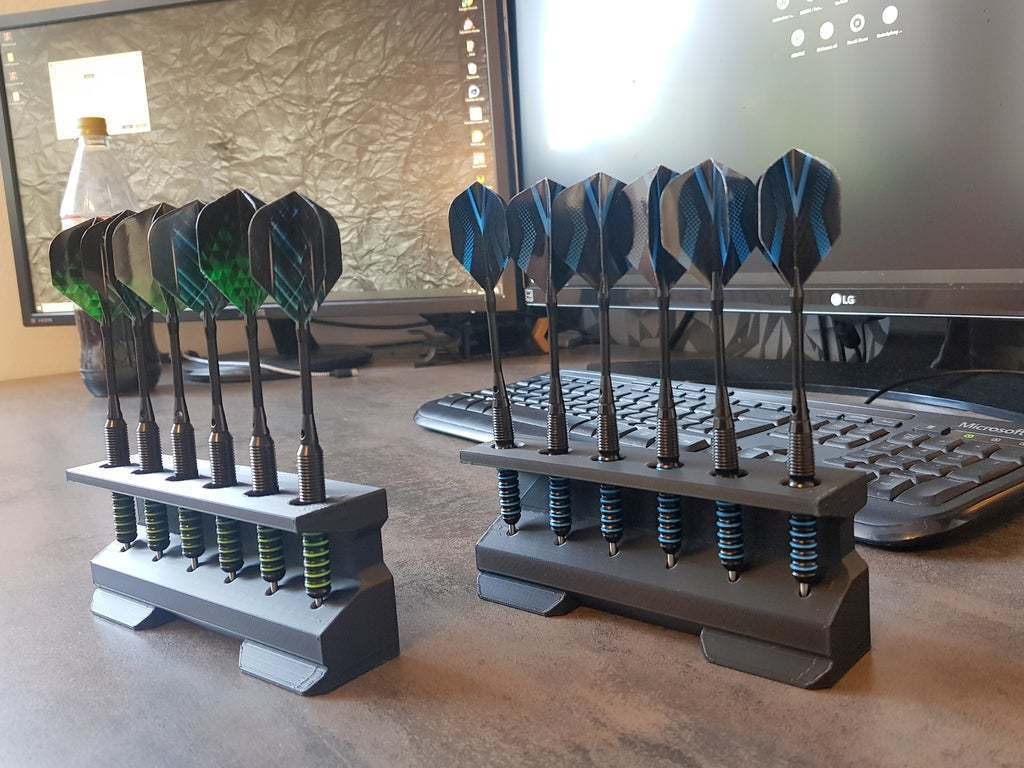 Free STL file Dart Holder Dart Rackstand for soft and steel Darts・3D ...