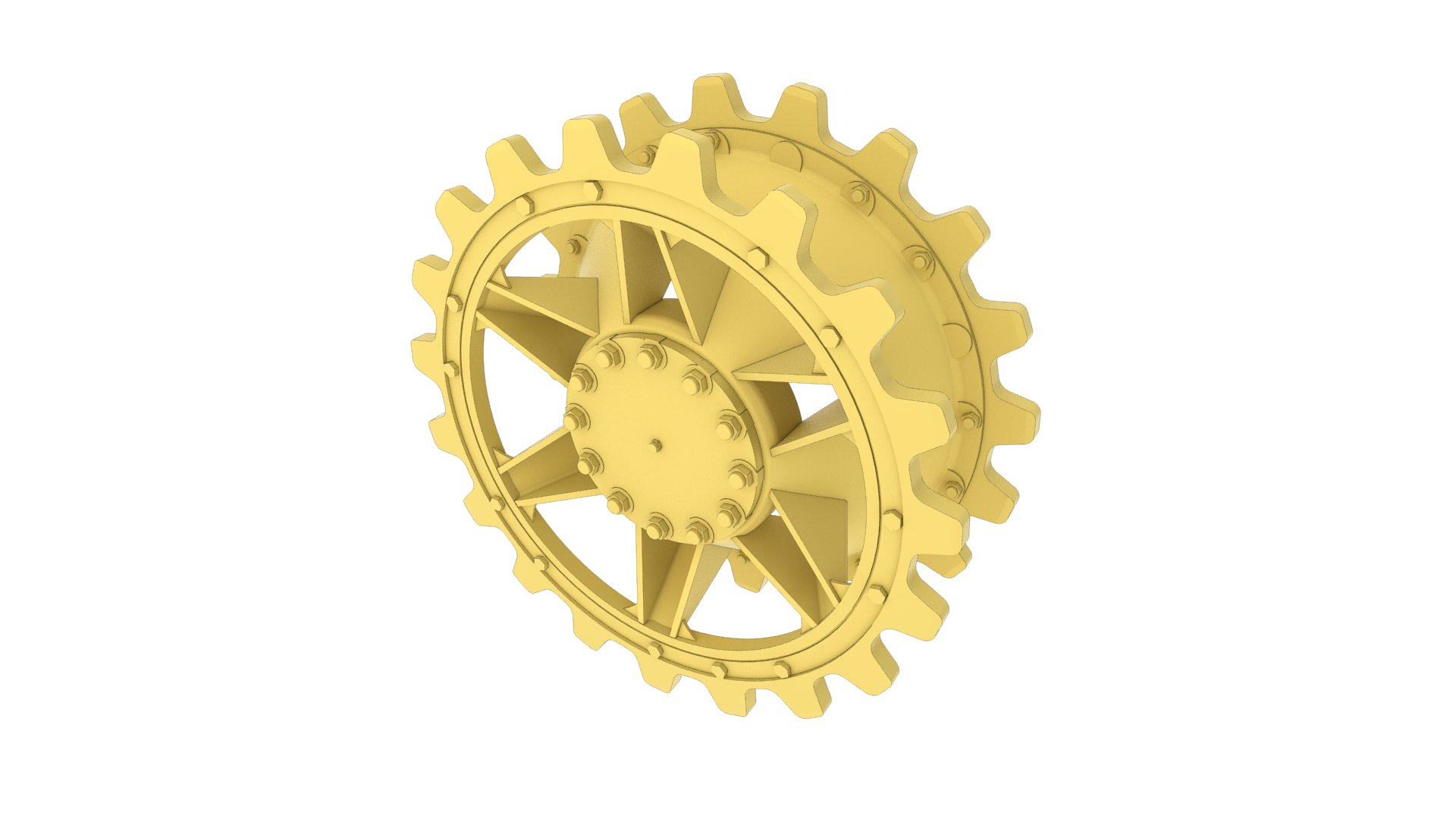STL file Panzer IV sprocket wheel late 1/25 scale 🛞・3D printing ...