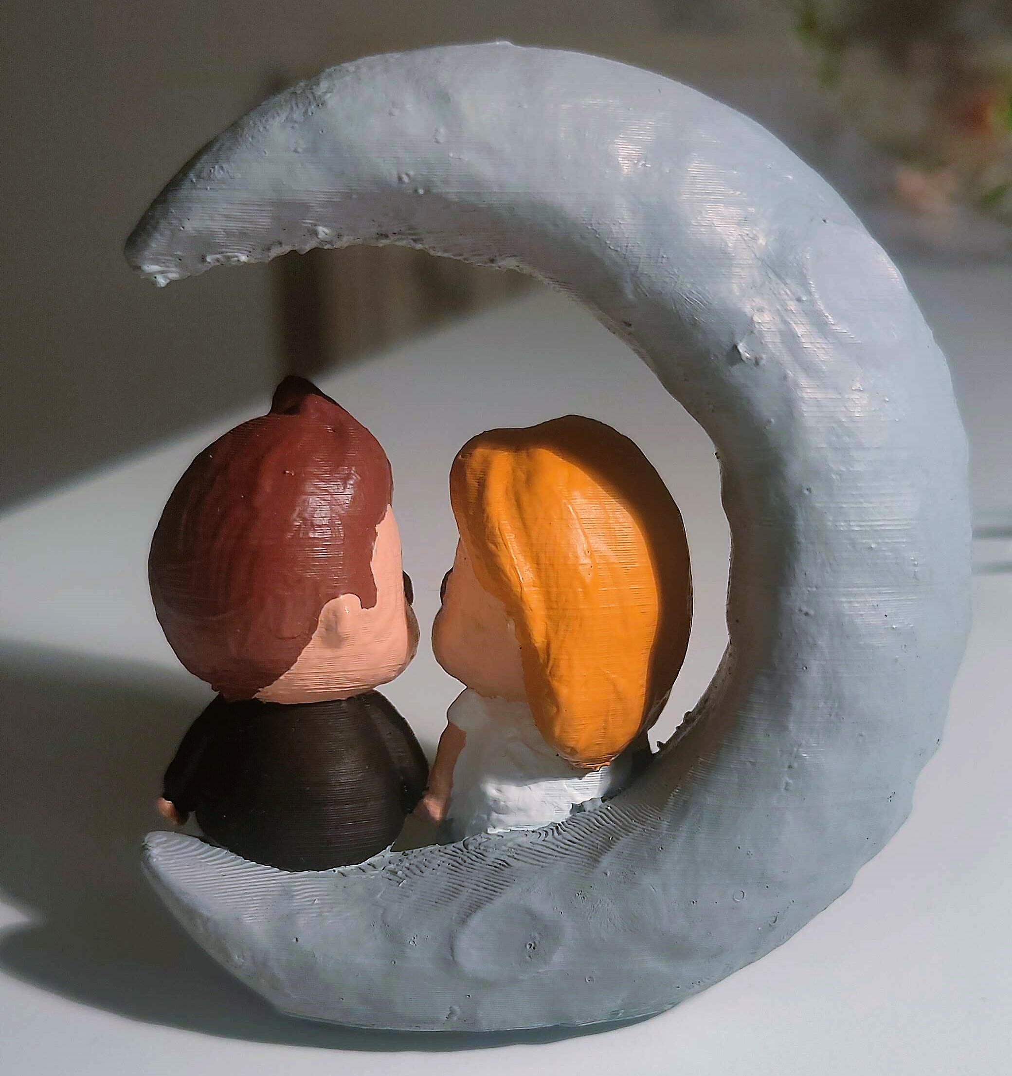 3D printing Bride Groom Moon Cake Topper • made with Anycubic I3 Mega・Cults