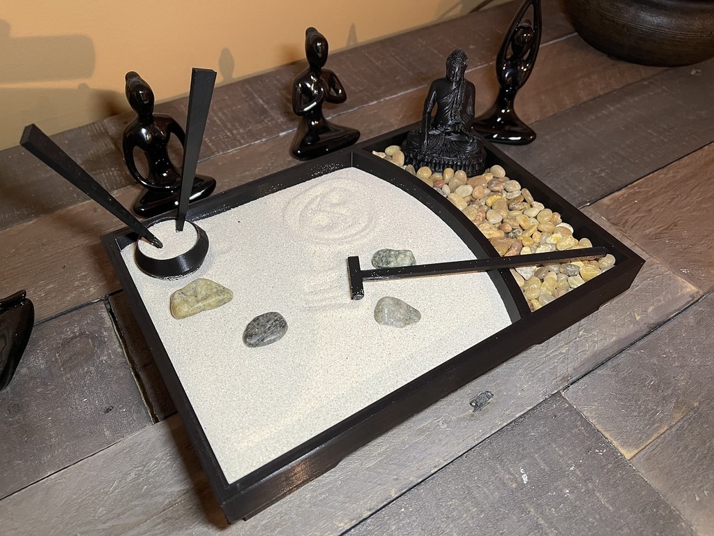 Free 3D file Zen Garden Rectangular 🌳・3D print design to download・Cults