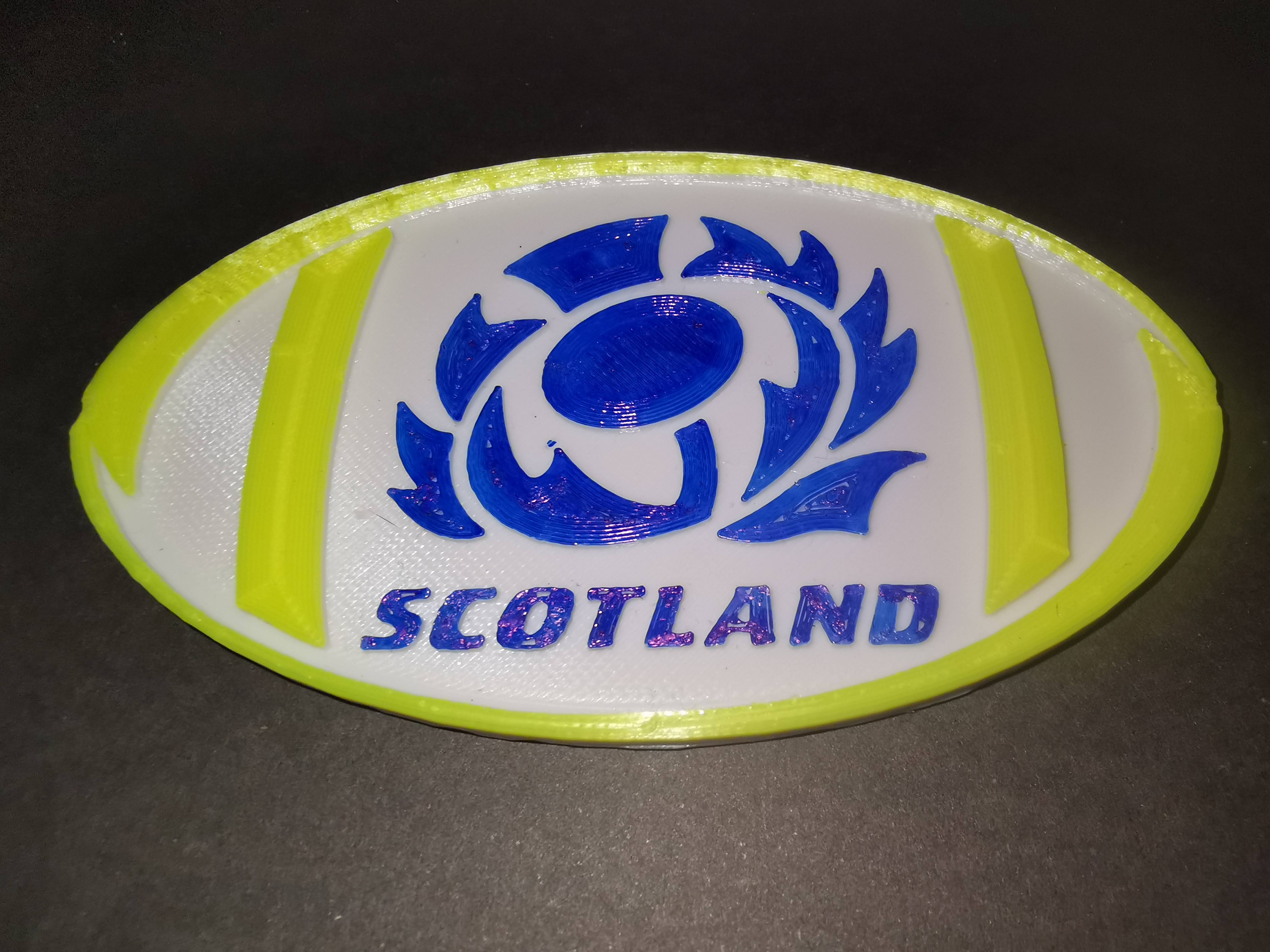 Datei STL Rugby-Ballteller (Schottland, England, Wales und Irland ...