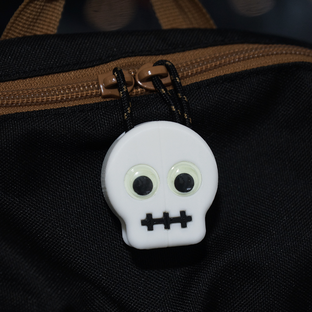 Free 3D file Zipper Pull - Skull Face・3D printable object to download・Cults