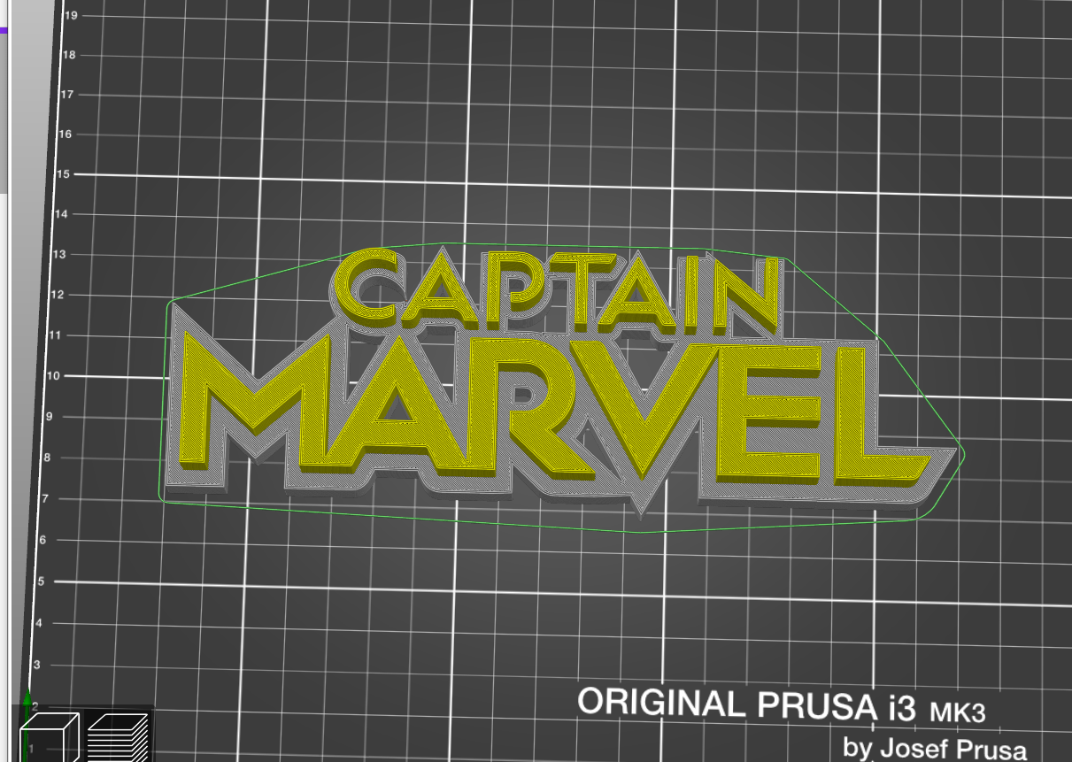 Файл STL captain marvel movie logo・3D-печать дизайна для загрузки・Cults