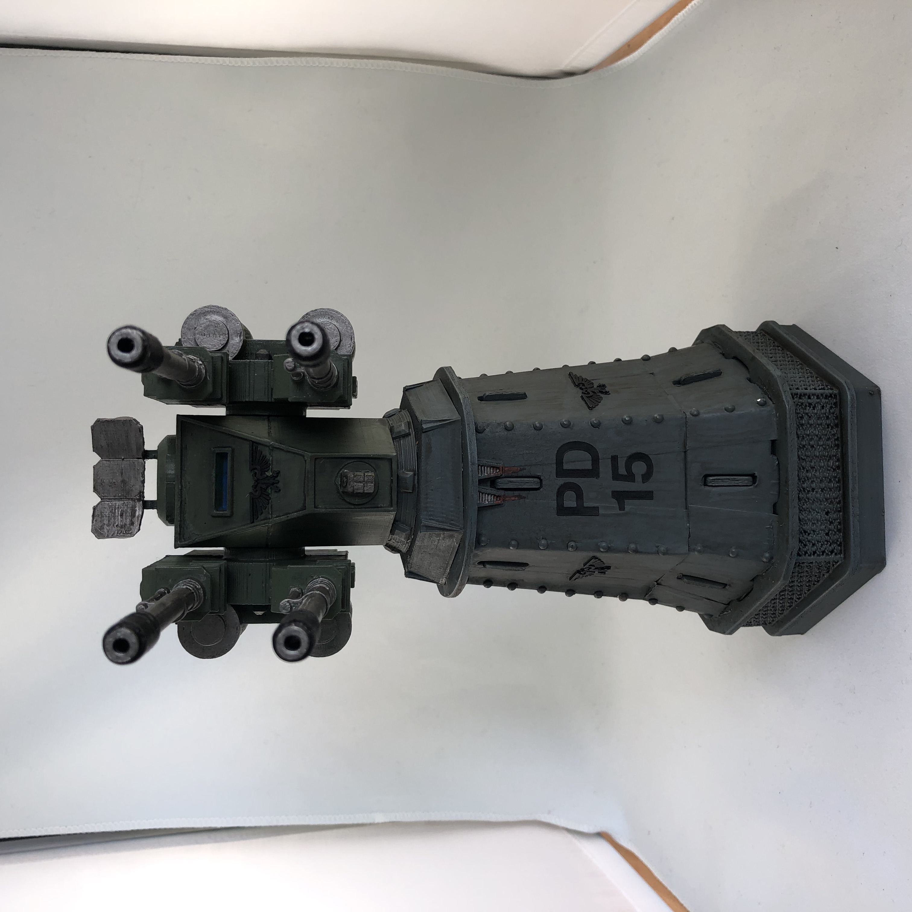 3D printable Alternate radar for 28mm Quad Anti-Air Turret + Base Ring ...