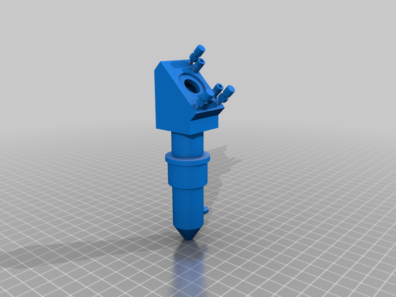 Free 3D file K40 Laser third 3rd mirror, focus lens, nozzle mount・3D ...