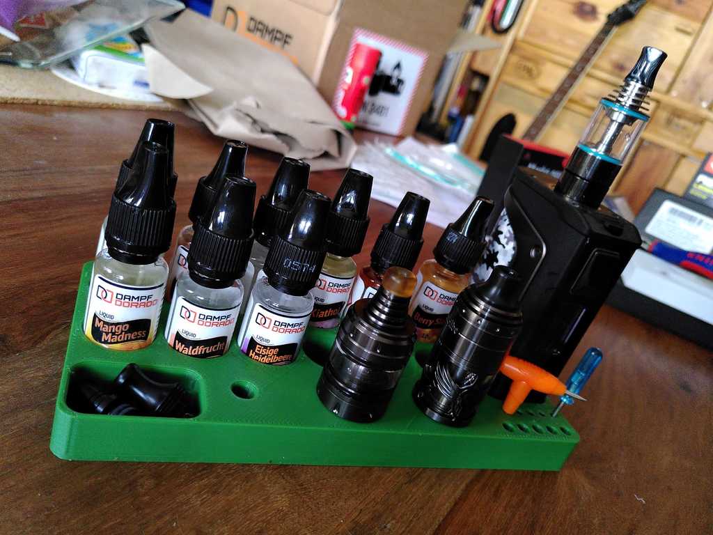 Free 3D file [Geek]Vape & Liquid Stand・3D print design to download・Cults