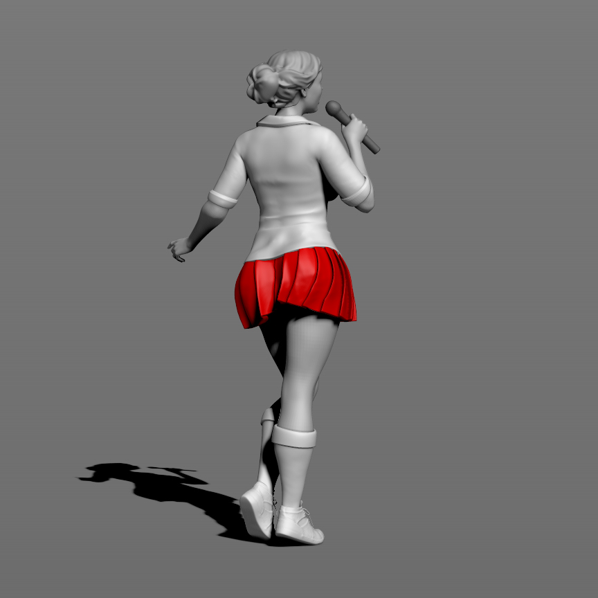 Free STL file Girl with a microphone・3D printer model to download・Cults