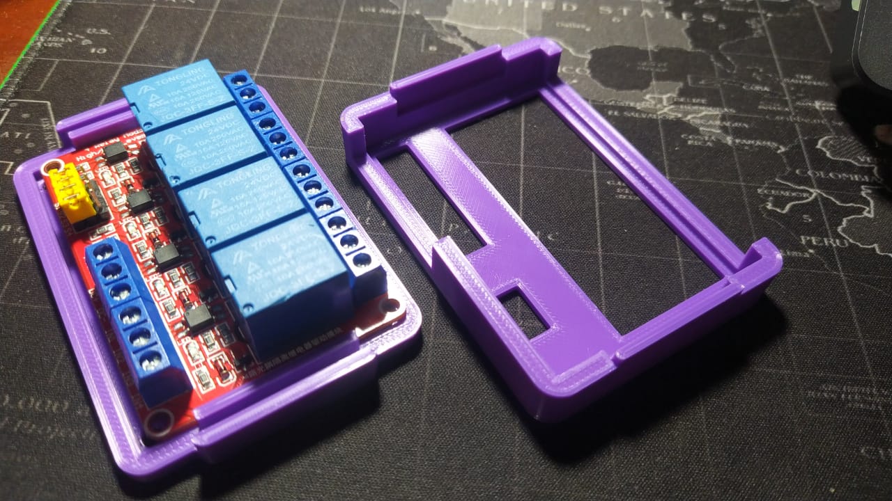 STL file 4 channel relay module case・3D printer design to download・Cults