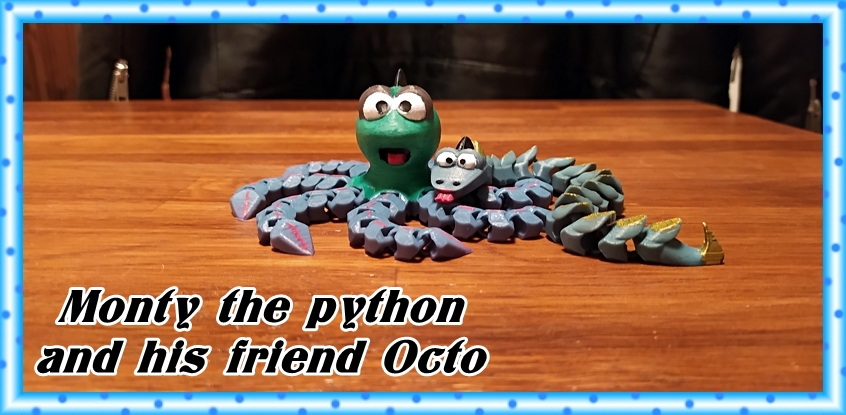 STL file Monty the Python ! / a friend of Octo ;) Flexi ! Print in ...