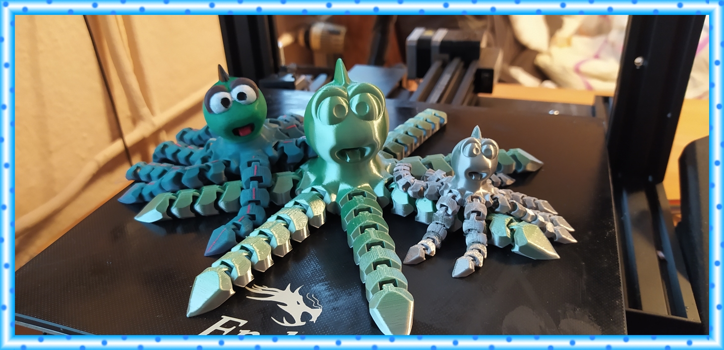 STL file Octo the Muppet See Monster. Flexi, print in place !!!・3D ...