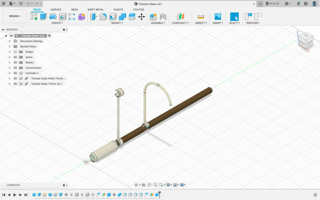 Free 3D file Tomato Stake - Plant Stake・3D print model to download・Cults