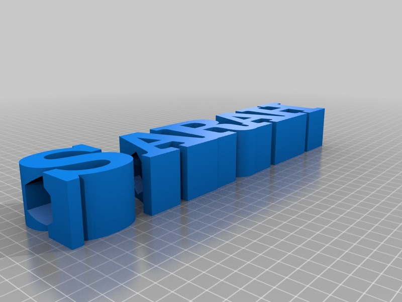 Free 3D file Customized TEXT pencil holder - Sarah・Design to download ...