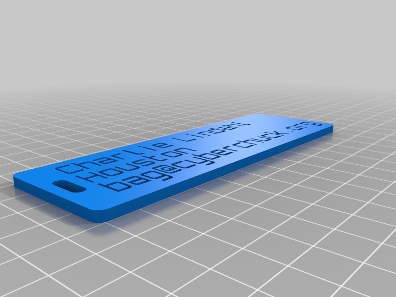 Free 3D file My Luggage Tag・Template to download and 3D print・Cults