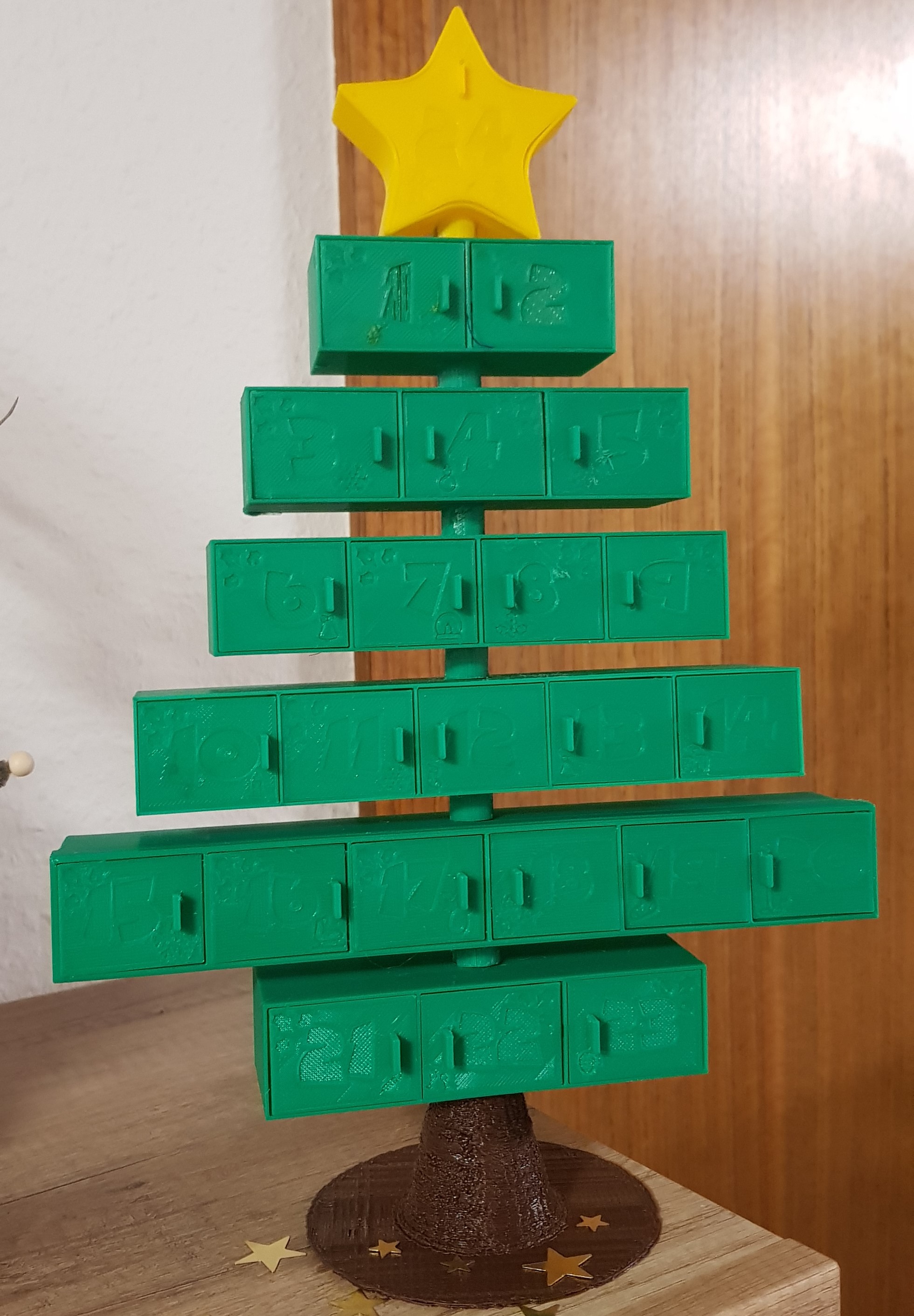3D file Christmas tree - advent calander・Model to download and 3D print ...