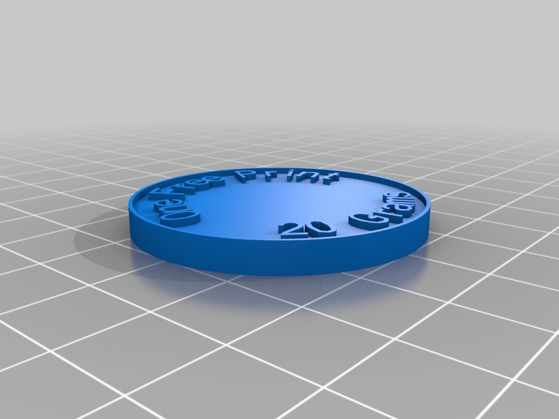 Free 3D file Free Print Coin・3D printer design to download・Cults