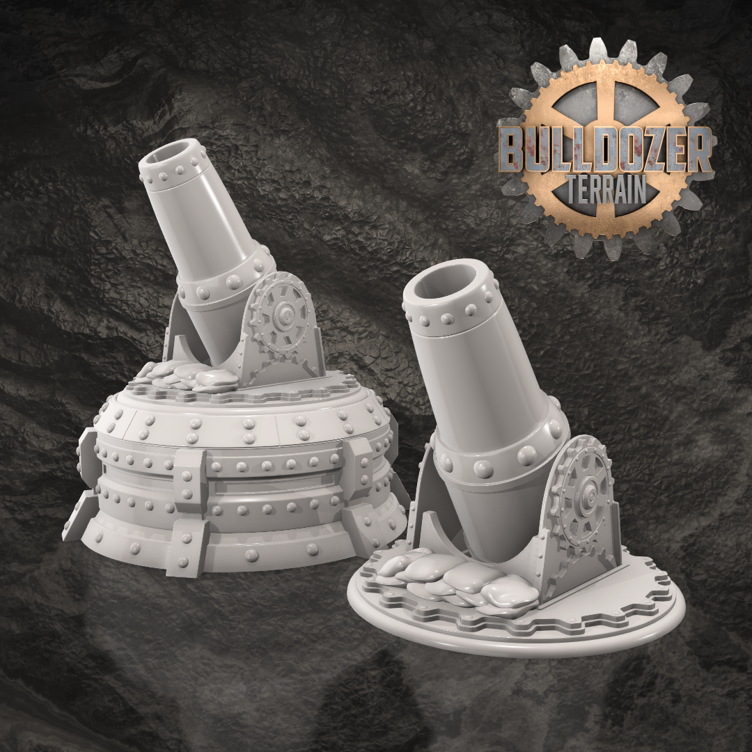 STL file Giant Steampunk Cannon Bunker・3D print object to download・Cults