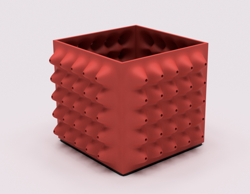 STL file AIR CUBE PLANTER・3D printable model to download・Cults