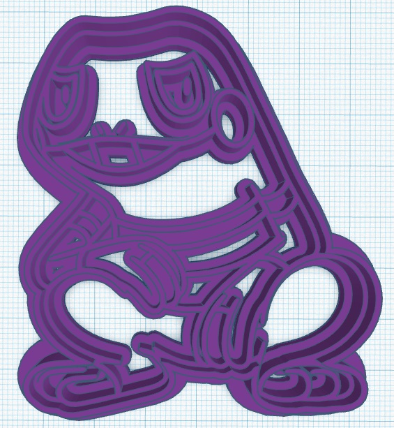 Free STL file Croagunk Cookie Cutter・3D printer model to download・Cults