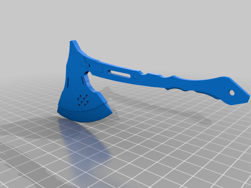 Free 3D file Kaiju No. 8 - Kikoru Shinomiya's battle axe・3D print ...