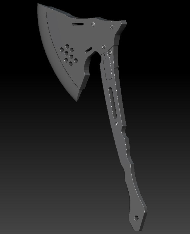 Fichier 3D gratuit Kaiju N°8 - La hache de combat de Kikoru Shinomiya・Plan pour imprimante 3D à ...