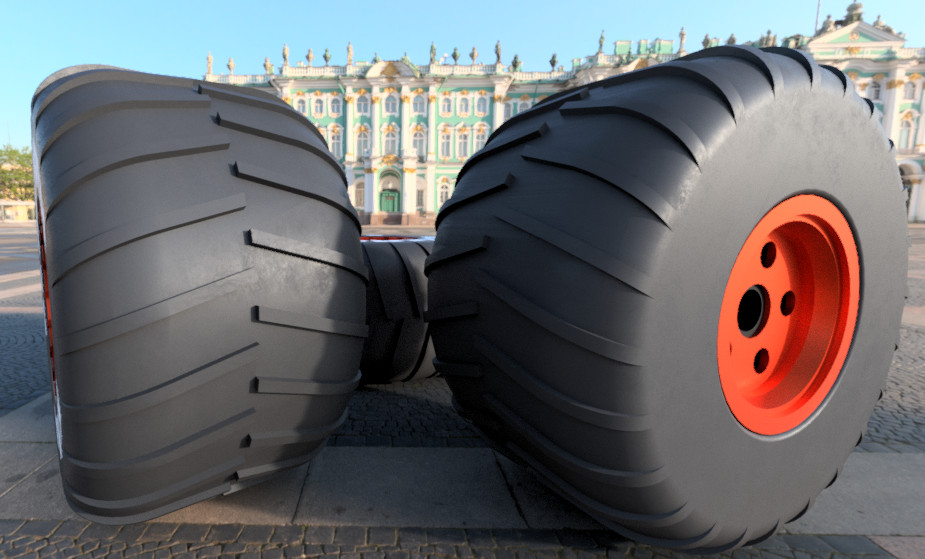 Free 3D file monster wheel 04 👹・3D printing model to download・Cults