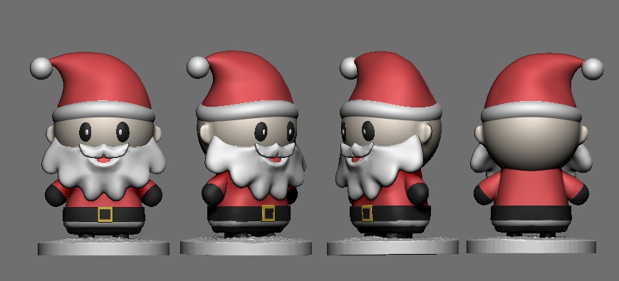 STL file Santa Claus Chibi・3D printable model to download・Cults