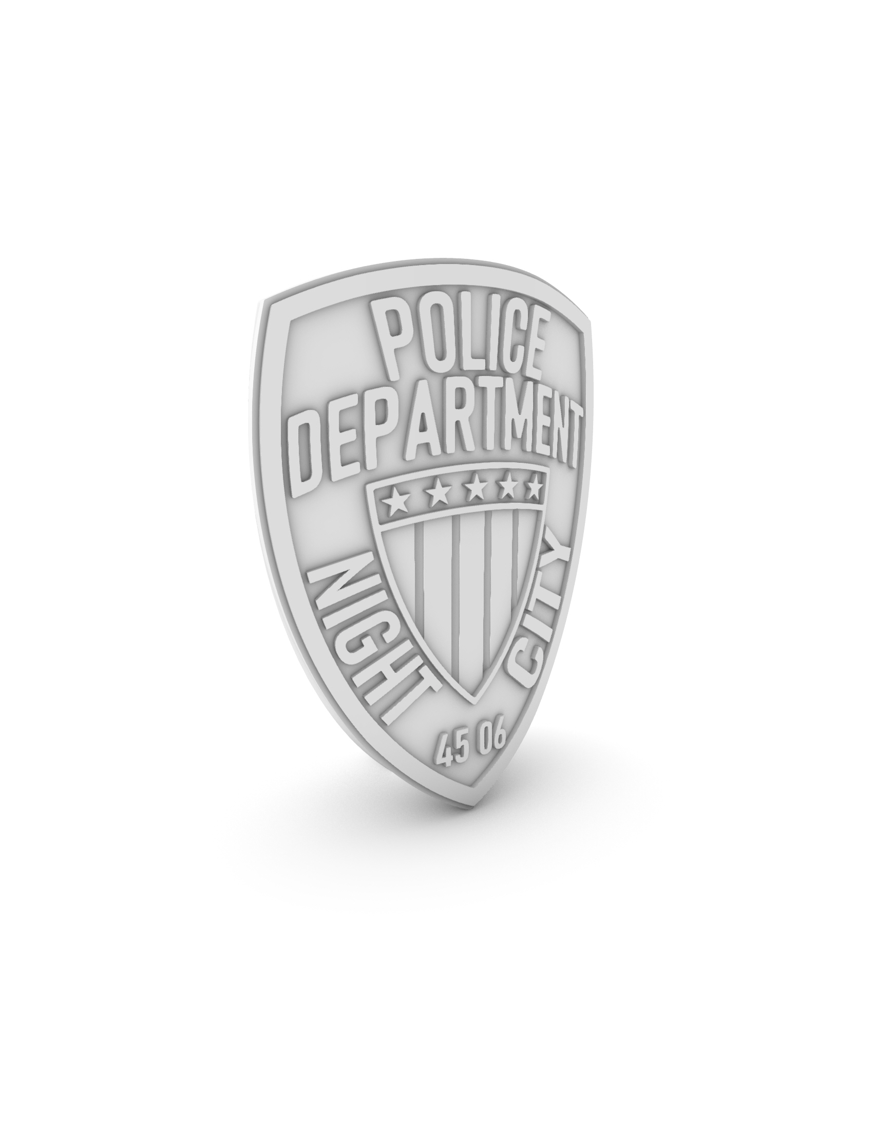 STL file 2077 CYBERPUNK - 4506 POLICE SHIELD・3D print design to ...