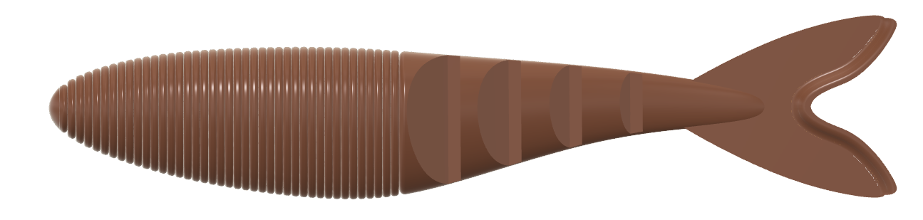 STL file Zako Swimbait : Fishing lure Softbait mold 3D STL file for CNC ...