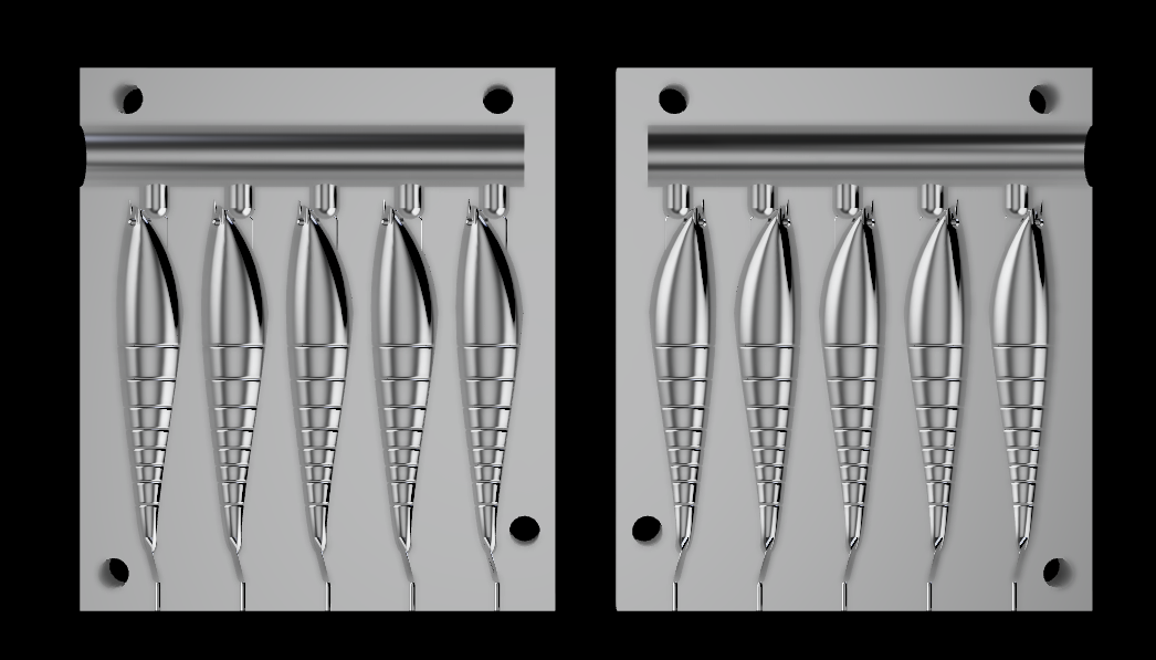 STL file Mold "Shrimp 60 mm." lure. 3D STL file for 3D print.・3D ...