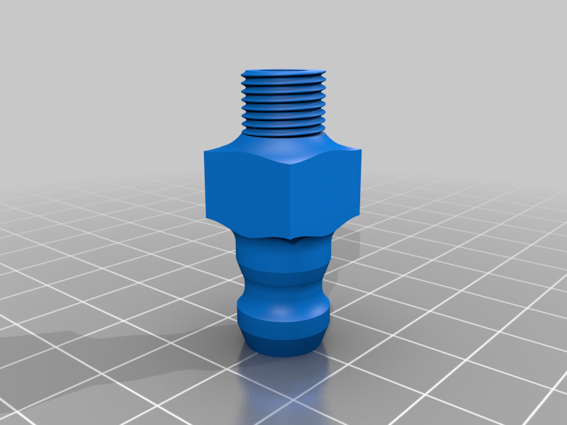 Free 3D file strait bsp barb fitting 1/8・Object to download and to 3D ...