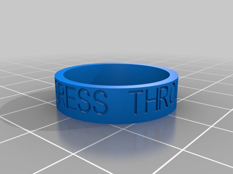 Free 3D file PROGRESS THROUGH SCIENCE RING・3D print model to download・Cults